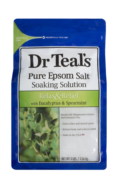 Dr Teal's Pure Epsom Salt Soaking Solution Relax & Relief with ... Dr Teal's Pure Epsom Salt Soaking Solution Relax & Relief with ...