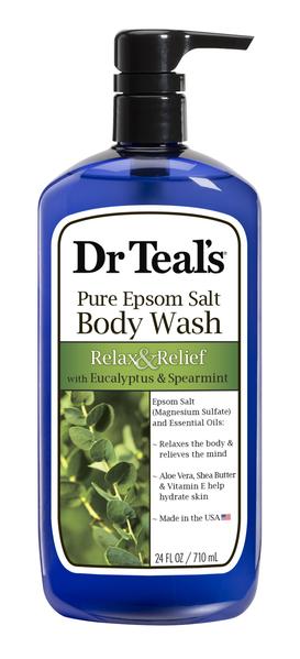 Dr Teal's Pure Epsom Salt Body Wash Relax & Relief with Eucalyptus ... Dr Teal's Pure Epsom Salt Body Wash Relax & Relief with Eucalyptus ...
